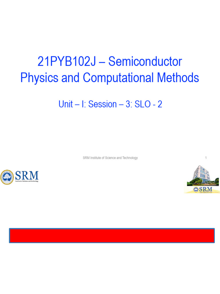 Unit 1 s3 Slo 2 Psk | PDF | Semiconductors | Physical Sciences