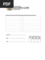 Grade 11 Mapwork Task Option 1 Memo Ermelo | PDF | Nature | Physical ...