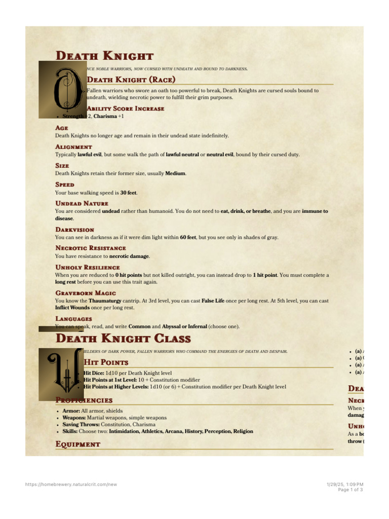 The Homebrewery - NaturalCrit | PDF | Role Playing Games