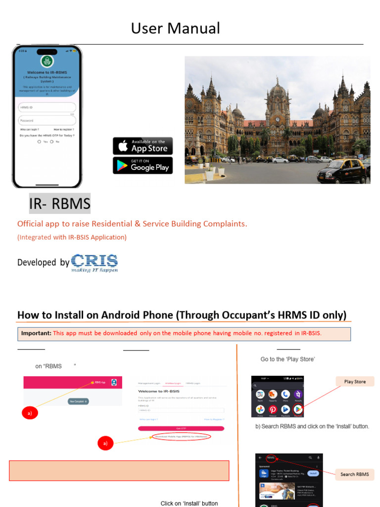 RBMS App | PDF | Google Play | Mobile Phones