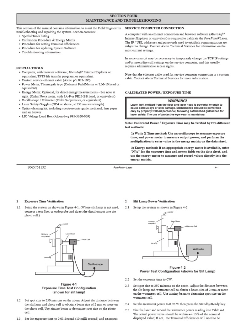 Purepoint Laser Calibration Procedure | PDF | Computer Terminal ...