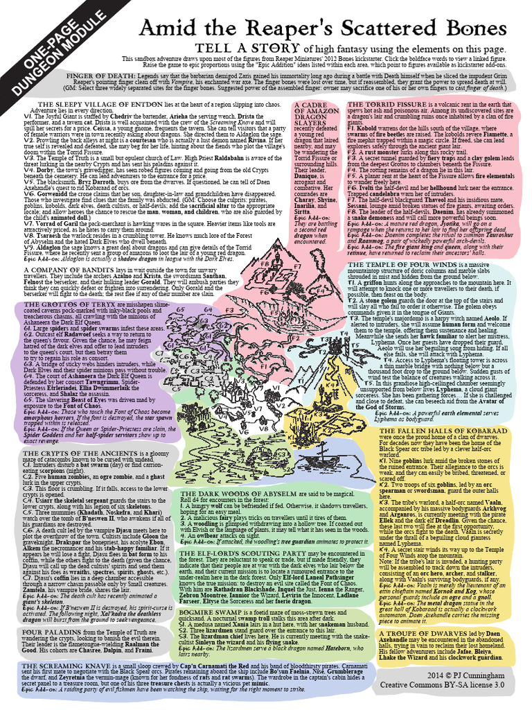 PJ Cunningham - Amid The Reapers Scattered Bones | PDF | Fantasy Creatures