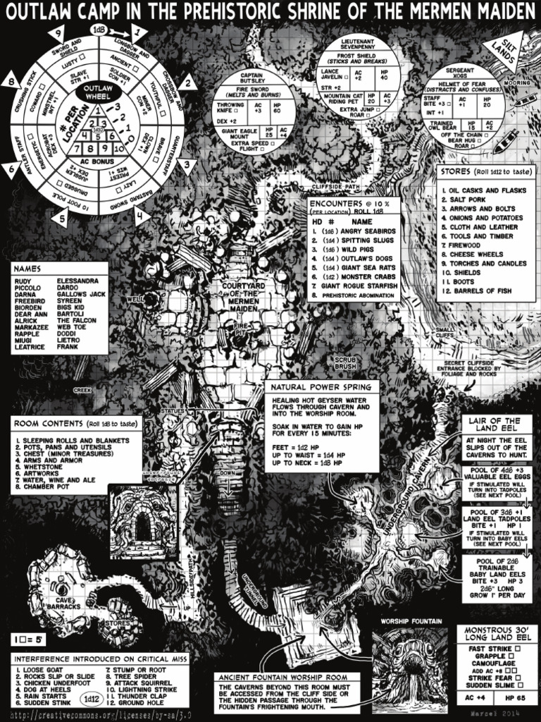 Nate Marcel - Outlaw Camp in The Prehistoric Shrine of The Mermen ...