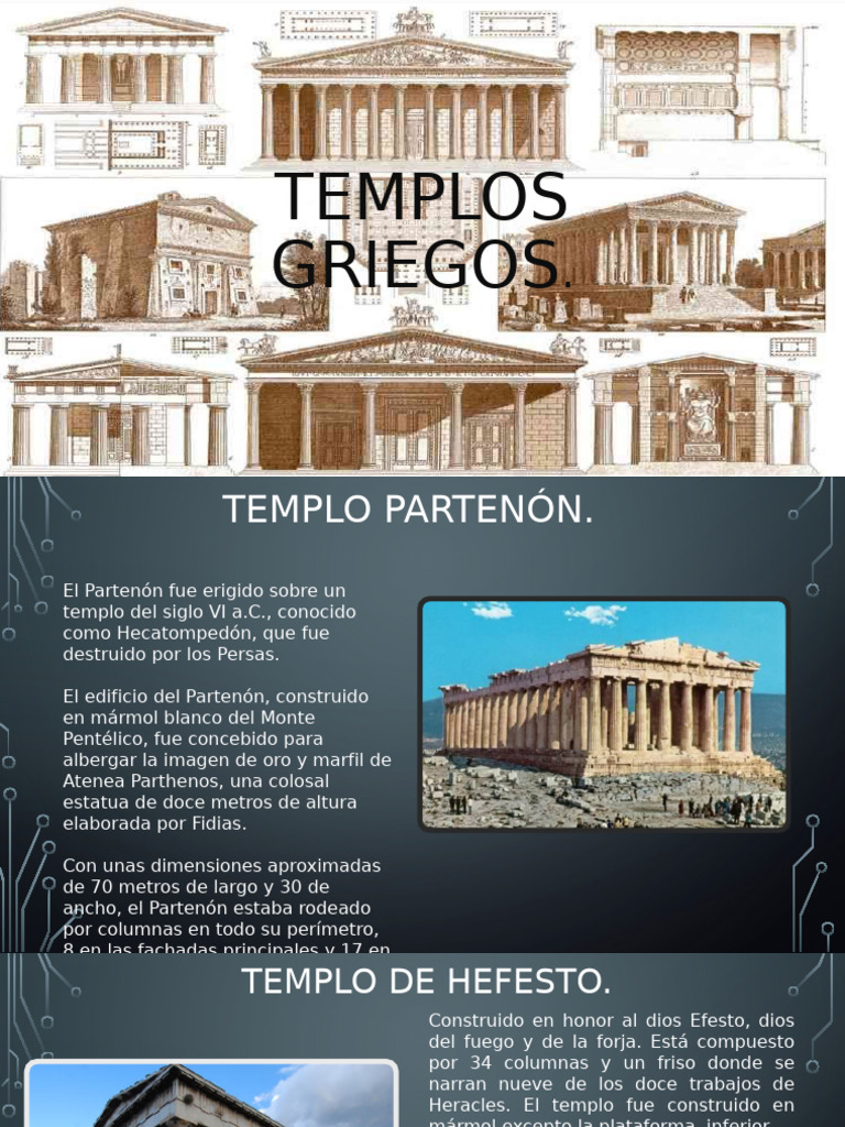 Templos Griegos: Partenón y Más | PDF | Antiguedad clasica | Antigua Grecia