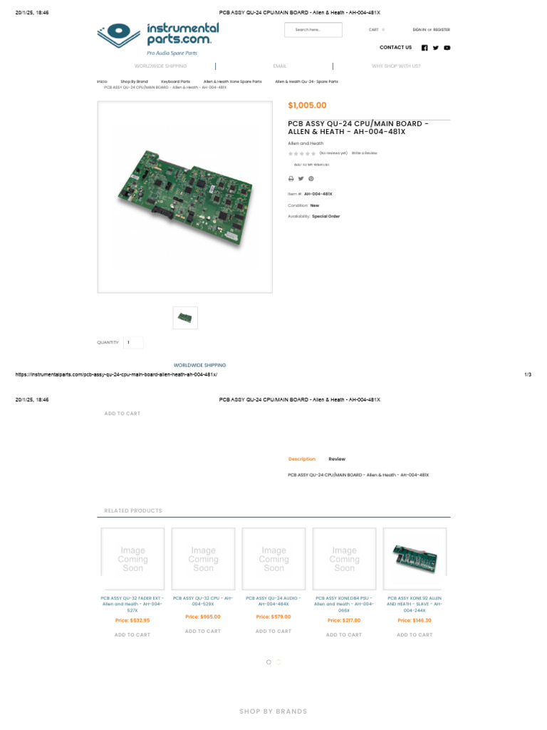 Allen & Heath - AH-004-481X | PDF