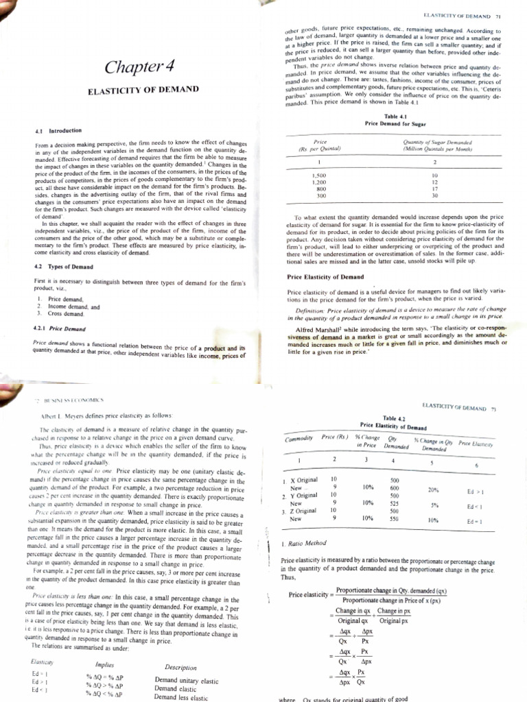 Module 1 (Unit II) Elasticity (Additional PDF | PDF | Price Elasticity Of Demand | Demand
