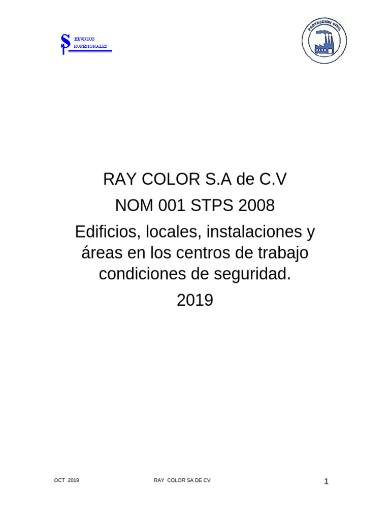 2019_NOM 001 STPS | PDF | Escalera | Hormigón