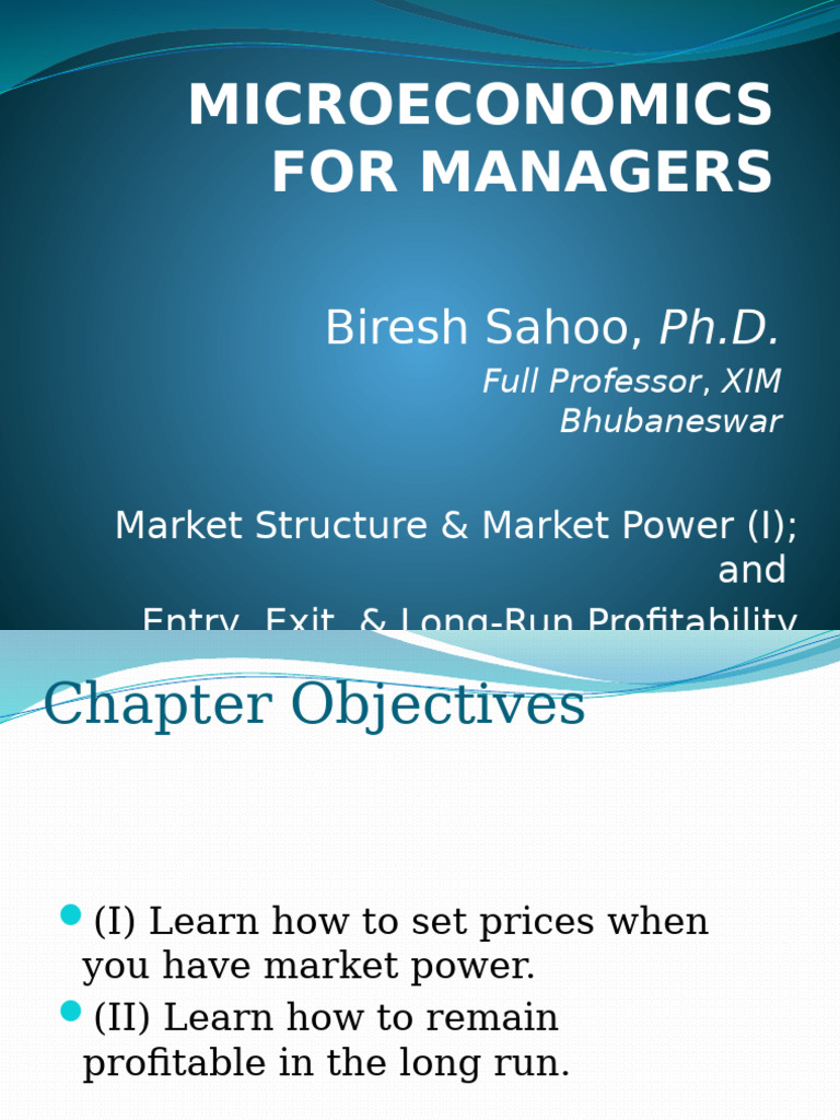 MEM - Lectures - Market Structure - Profitability - 2023 | PDF | Market ...