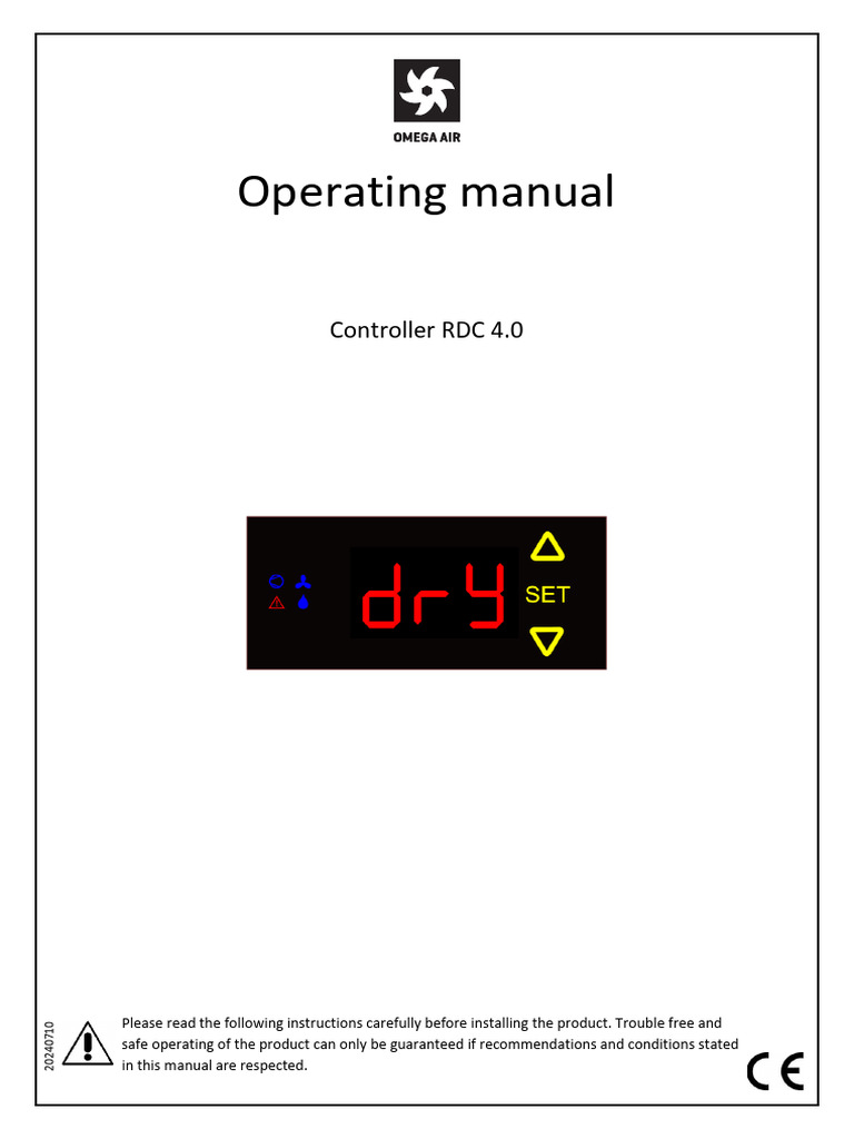 RDC 4.0 Controller Manual | PDF | Clothes Dryer | Parameter (Computer Programming)