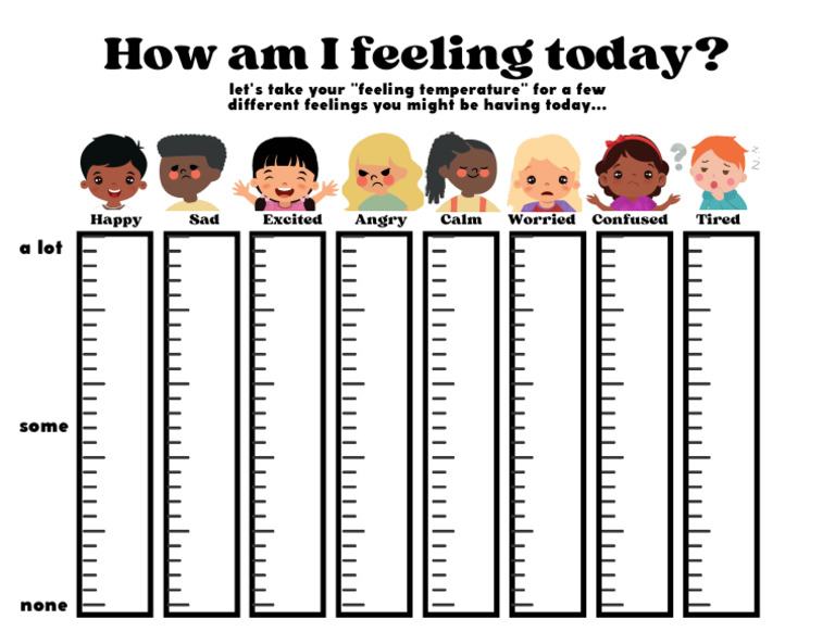 Daily Feelings Temperature Check | PDF