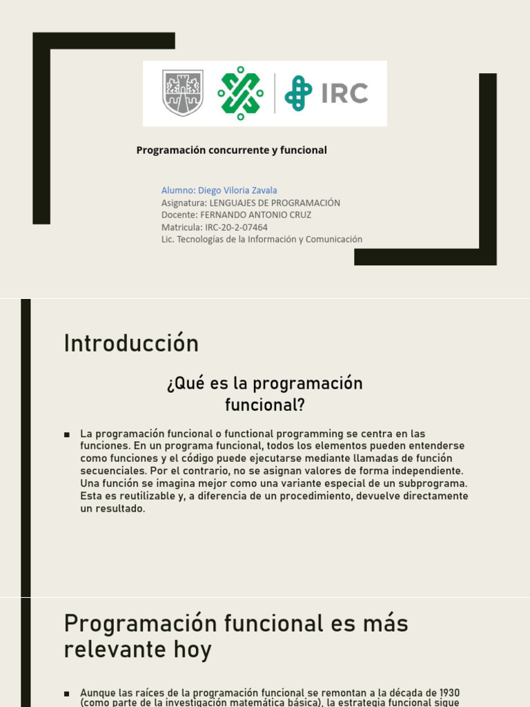 LAIT503__U3_EA_VILORIA_DIEGO.pdf | PDF | Programacion Funcional ...