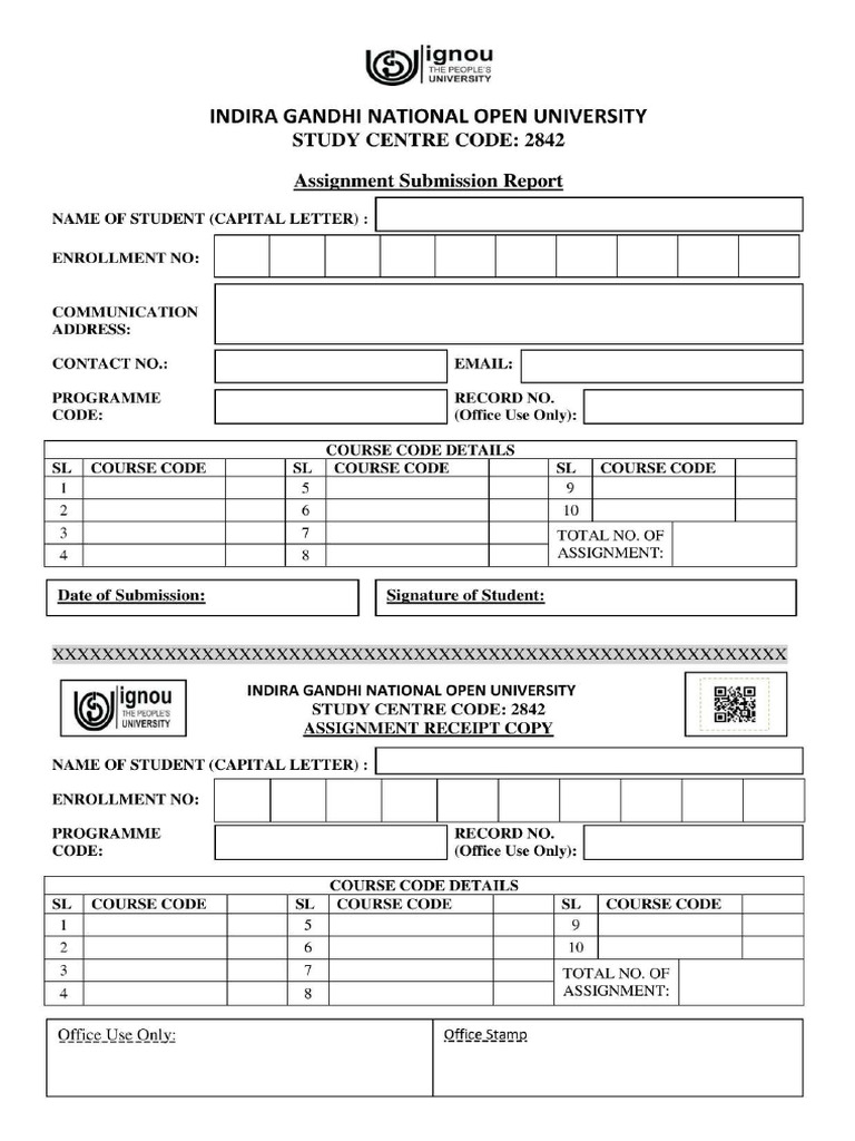 Assignment Receipt | PDF