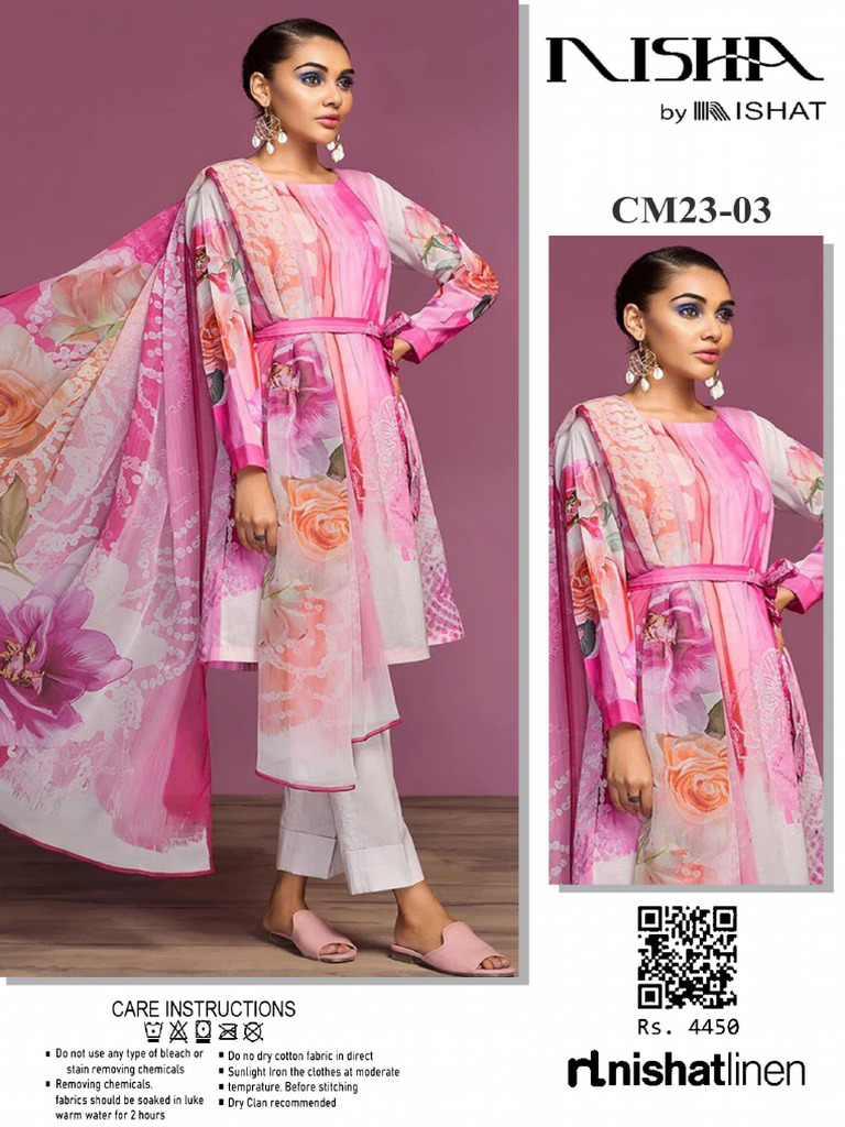 Digital Printed Nishat | PDF