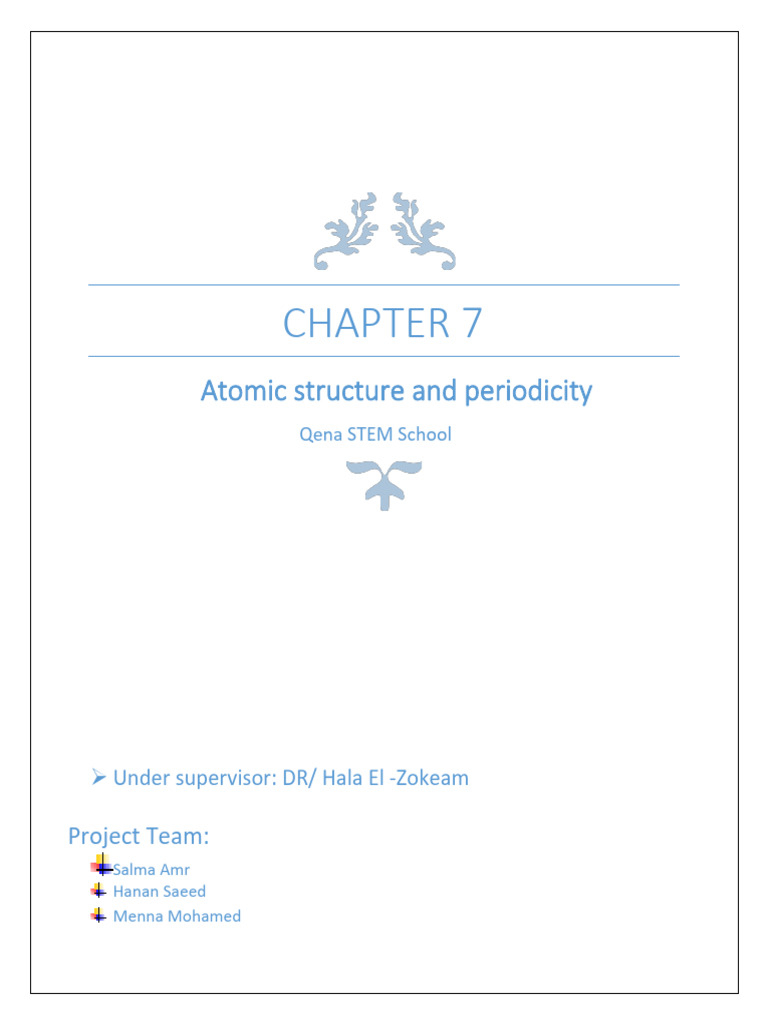 Atomic Structure and Periodicity | PDF