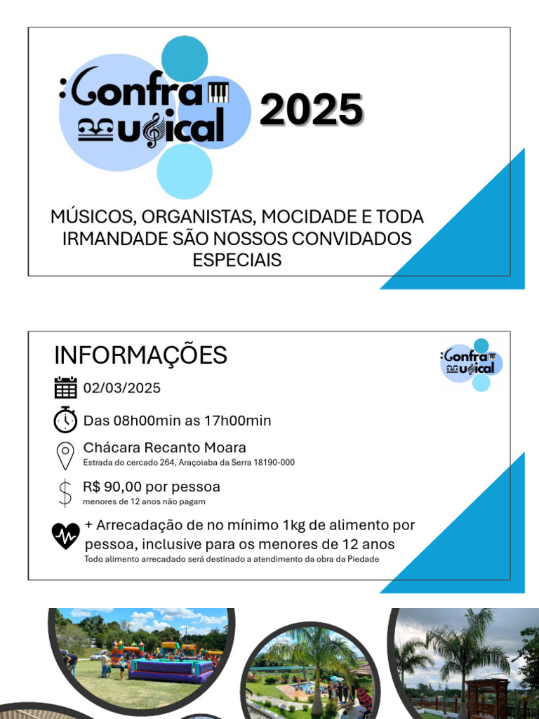 Convite para Confra 2025 na Chácara Moara | PDF | Culinária | Alimentos