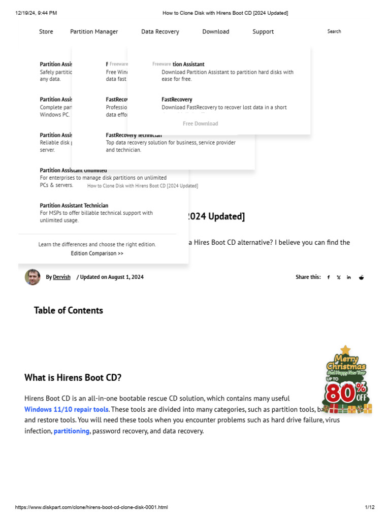 How To Clone Disk With Hirens Boot CD (2024 Updated) | PDF | Booting | Microsoft Windows