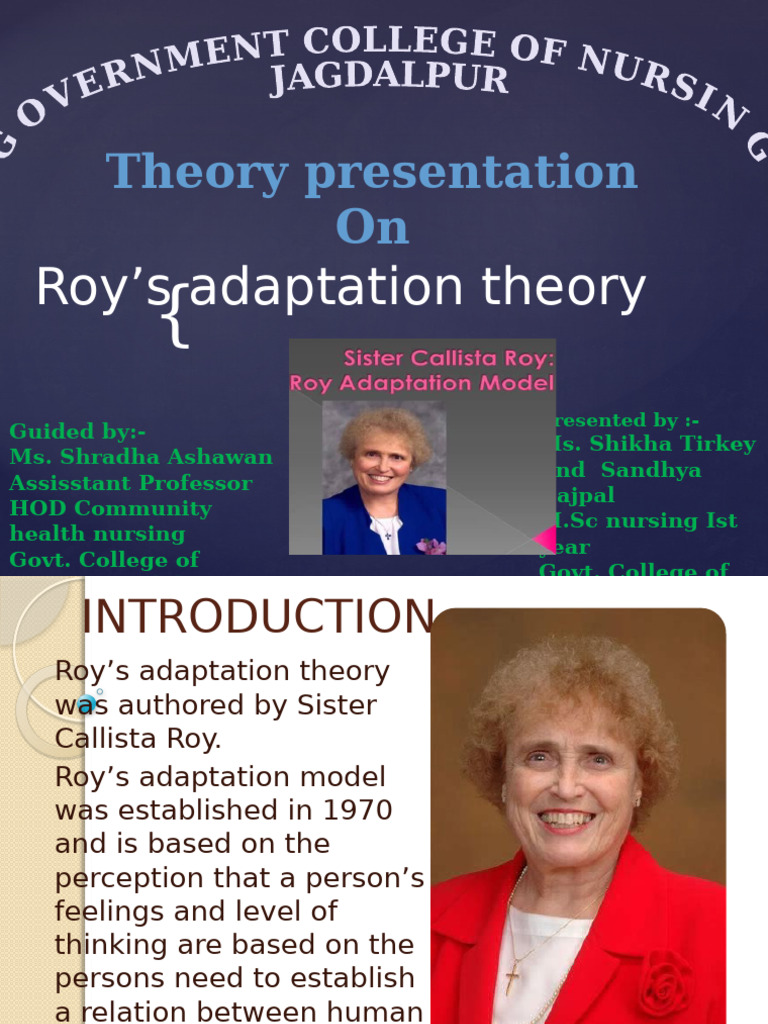 roy model | PDF | Anxiety | Behavior