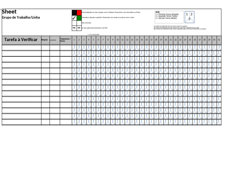 Blank Verification checksheet | PDF