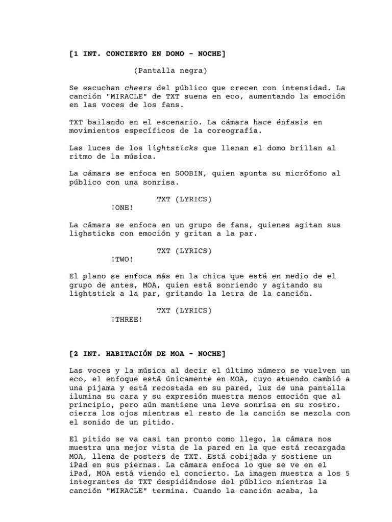 Five Stars Script First Draft | PDF