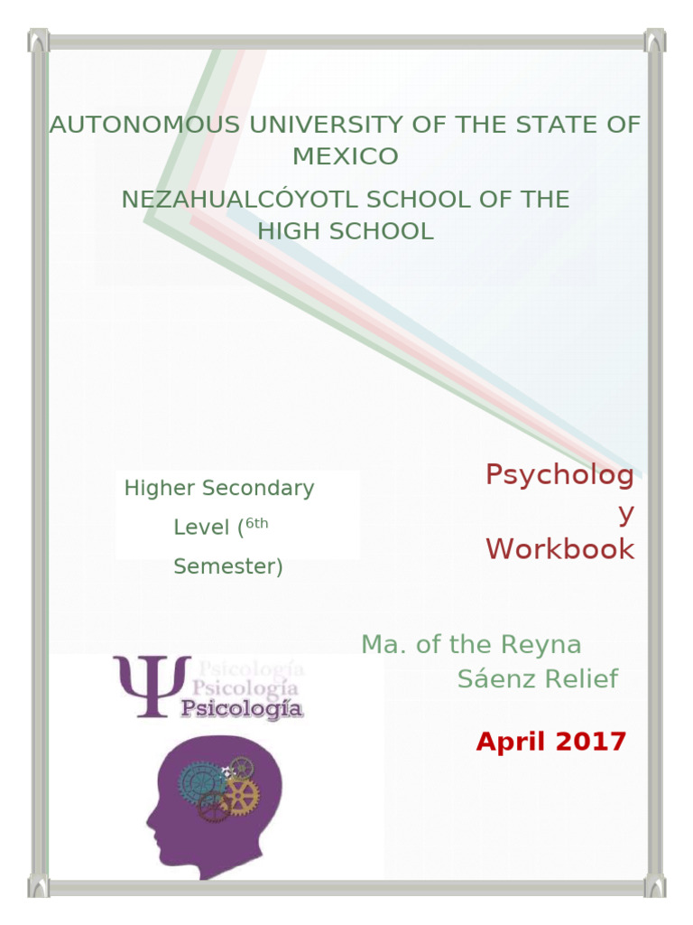 Psychology Workbook for High School Students | PDF | Psychology ...
