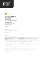 Microsoft Offer Letter | PDF | Finance & Money Management