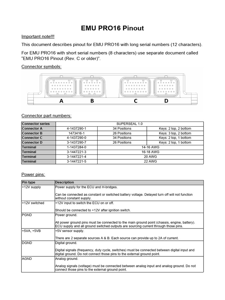 EMU PRO16 Pinout | PDF | Resistor | Analogue Electronics