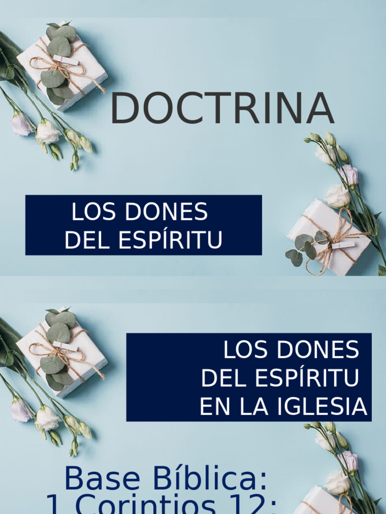 Doctrina Los Dones Clase Especial | PDF | Trinidad | Jesús