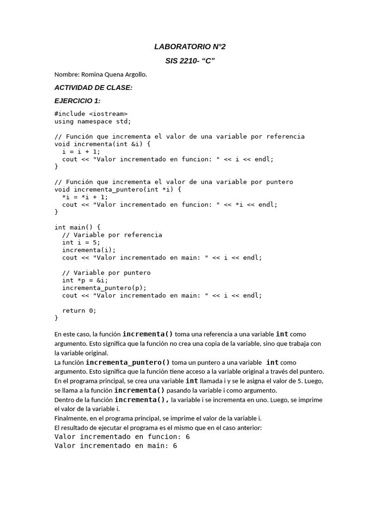 LABORATORIO N2 2023 SIS | PDF | Programación de computadoras | Datos de computadora