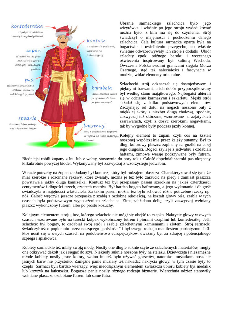 Sarmaci Ubiór I Kuchnia | PDF