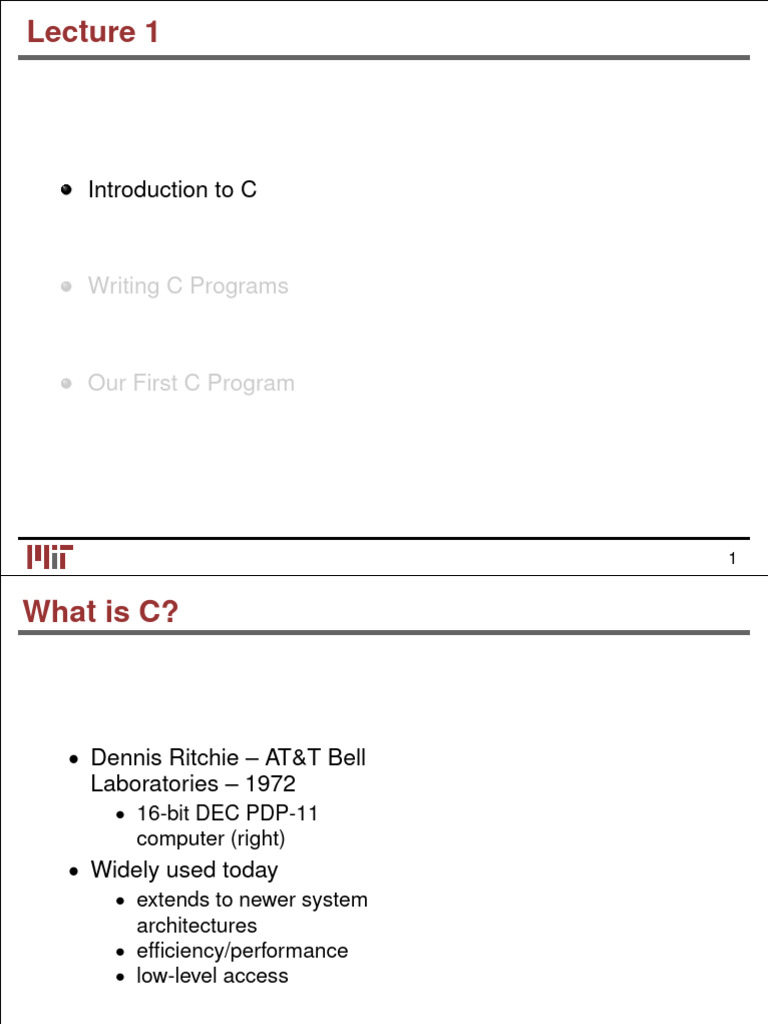 Cprogrammingchapter01sen2201 1 Pdf C Programming Language Parameter Computer