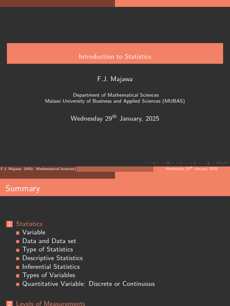 Statistics Part 1 Pdf Statistics Quantitative Research