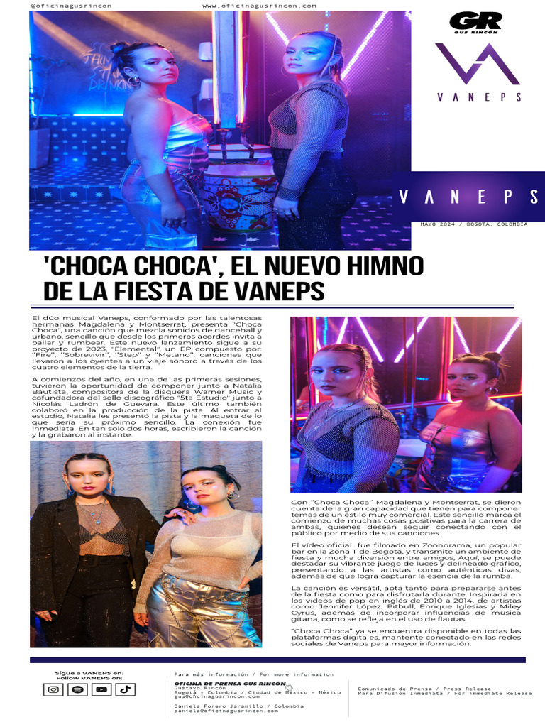 Col - Vaneps - Choca Choca | PDF | Música grabada | Música pop