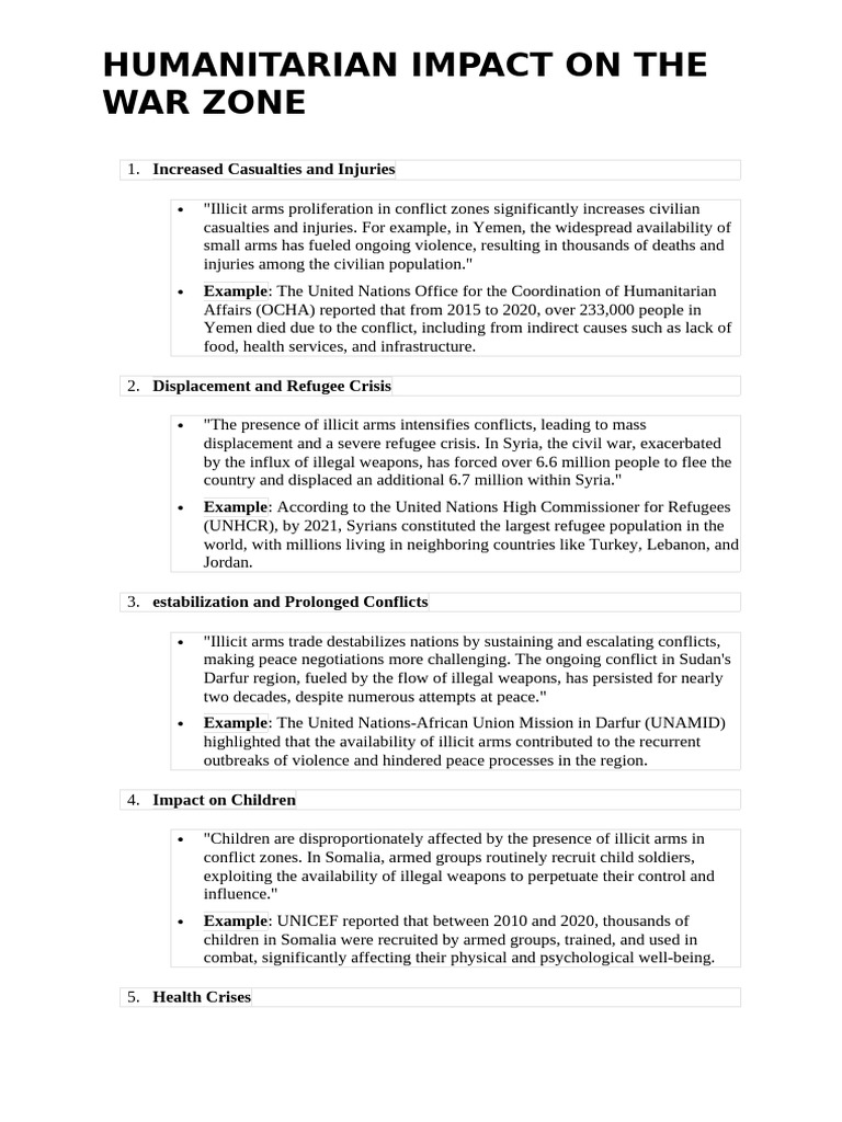 Humanitarian Crisis in War Zones | PDF | Refugees Of The Syrian Civil ...