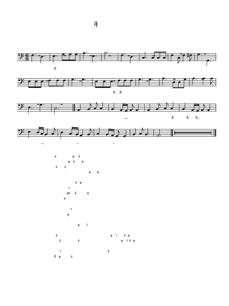 Oto Sa Baranki Mlode TENOR BASS | PDF