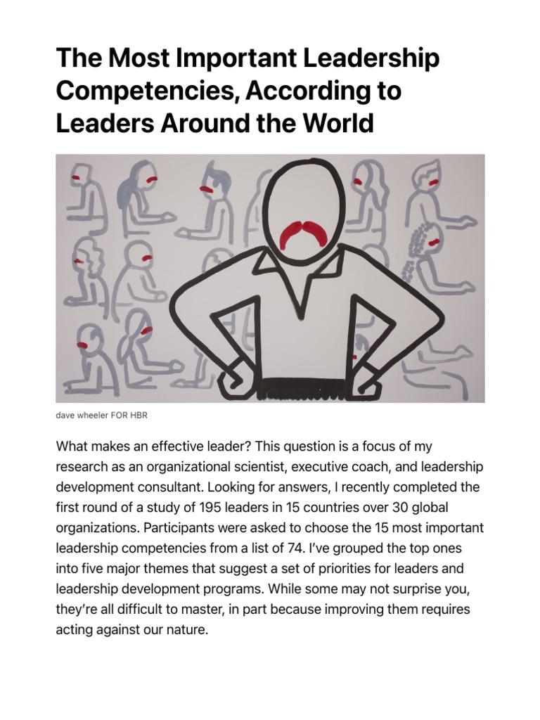 The Most Important Leadership Competencies, According To Leaders Around ...