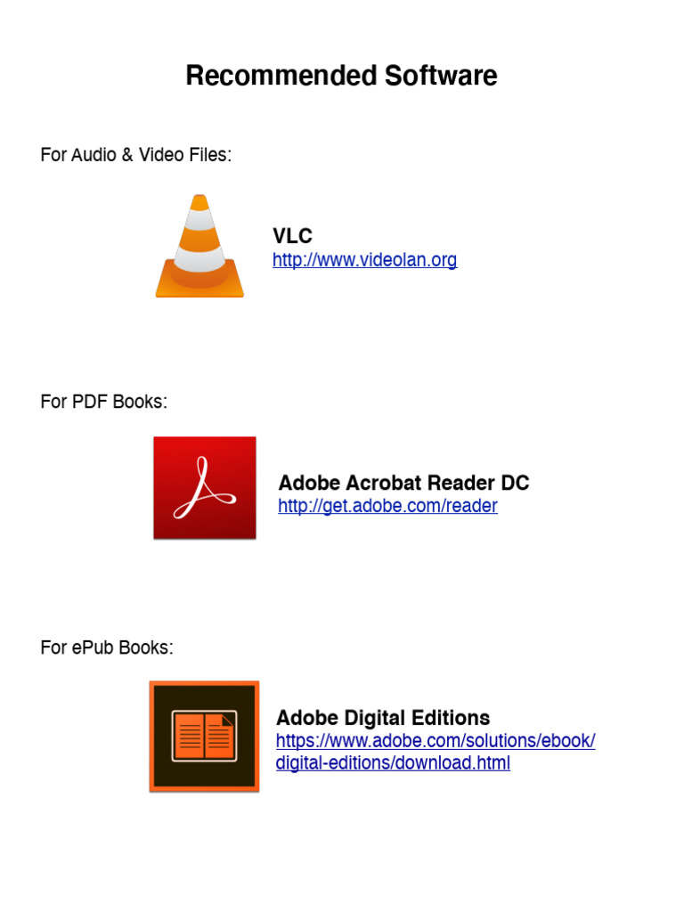 Recommended Software | PDF