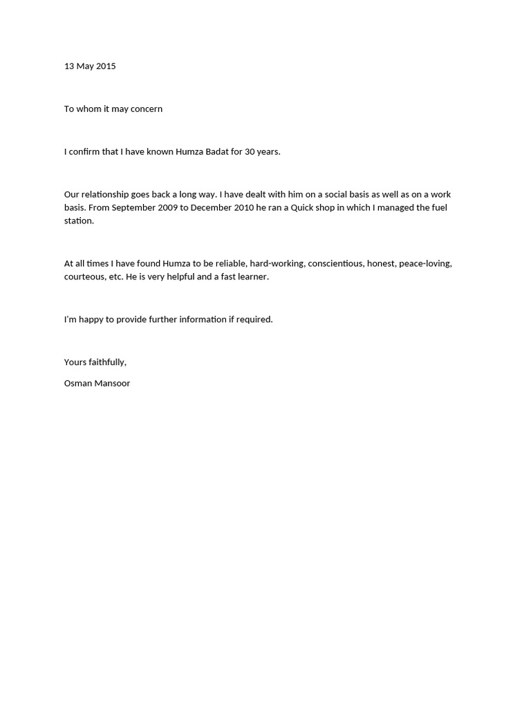 Reference Letter 2 | PDF