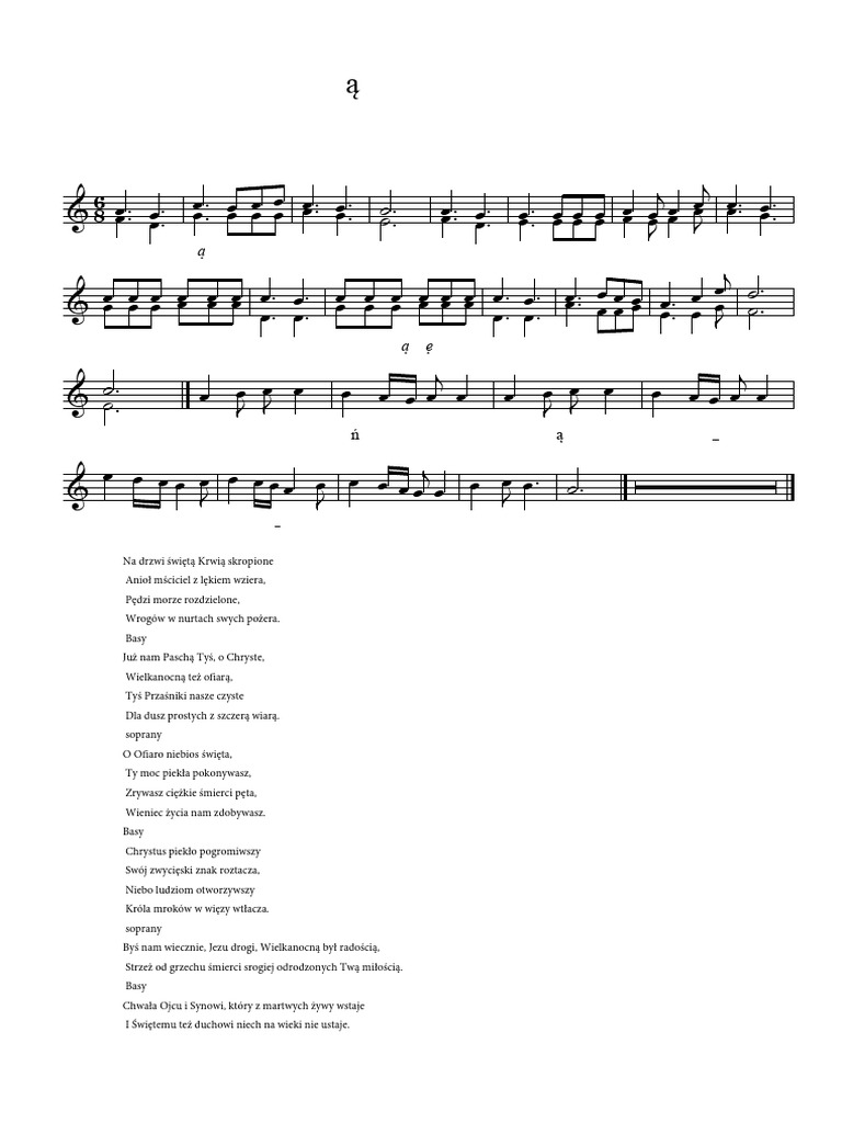 Oto Sa Baranki Mlode SOPRANO ALTO | PDF