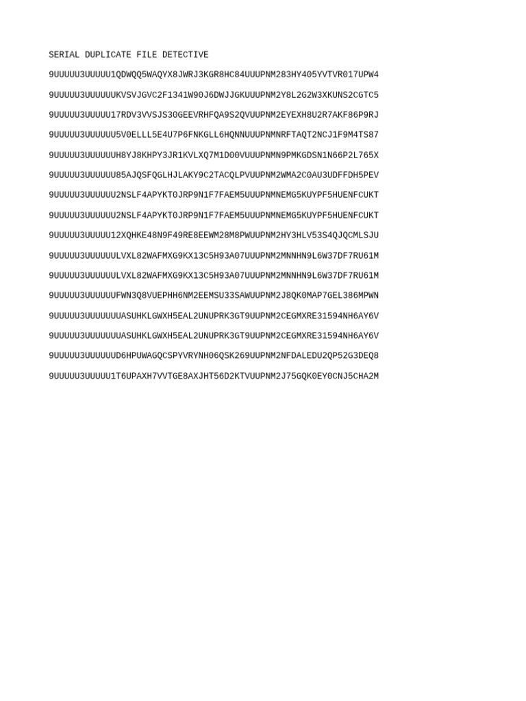 01 Serial Duplicate File Detective | PDF