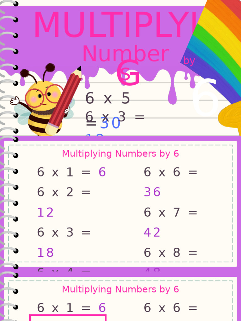 MULTIPLYING BY 6 | PDF