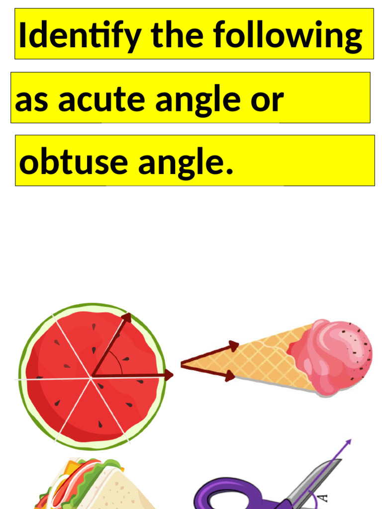 Math Ims Real Life Ex of Acute and Obtuse Angles | PDF