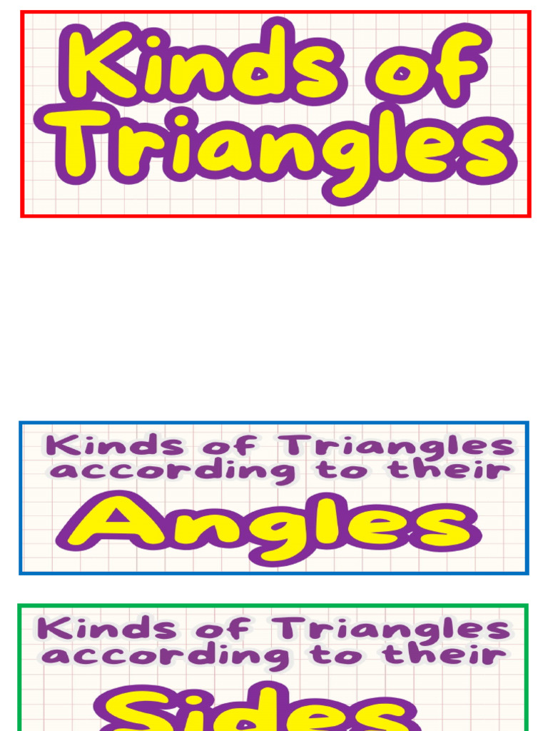 Math IMs kinds of triangles title | PDF