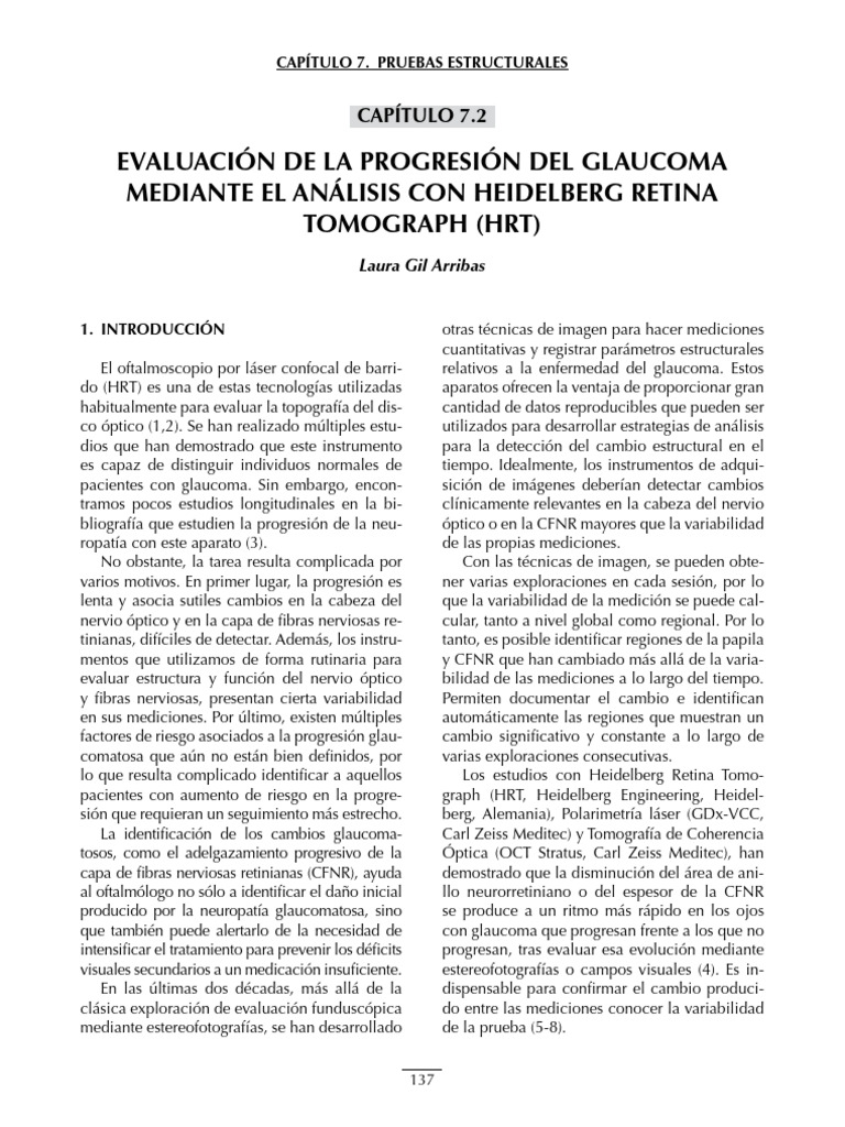 Cap 07 02 Evaluacion de La Progresion de | PDF | Glaucoma | Visión