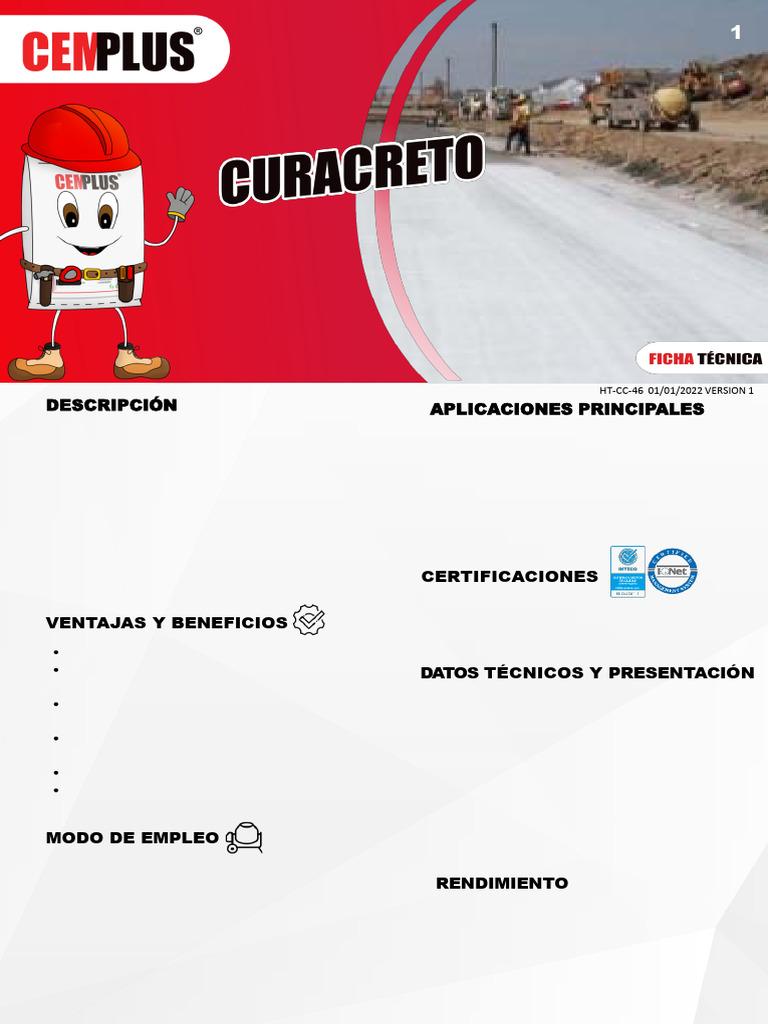 CURACRETO-BASE-DE-AGUA | PDF | Hormigón | Agua