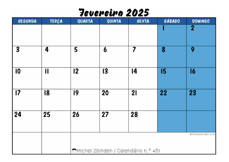 Calendario Michel Zbinden | PDF