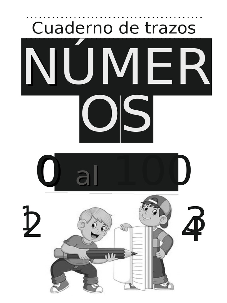 Trazos para escribir números 0-100 | PDF