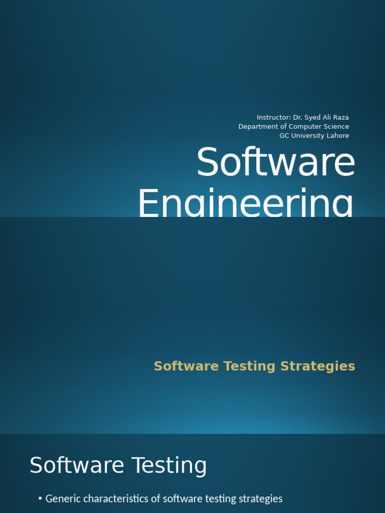 Lecture 8 Software Engineering CS-2105 | PDF | Parameter (Computer ...