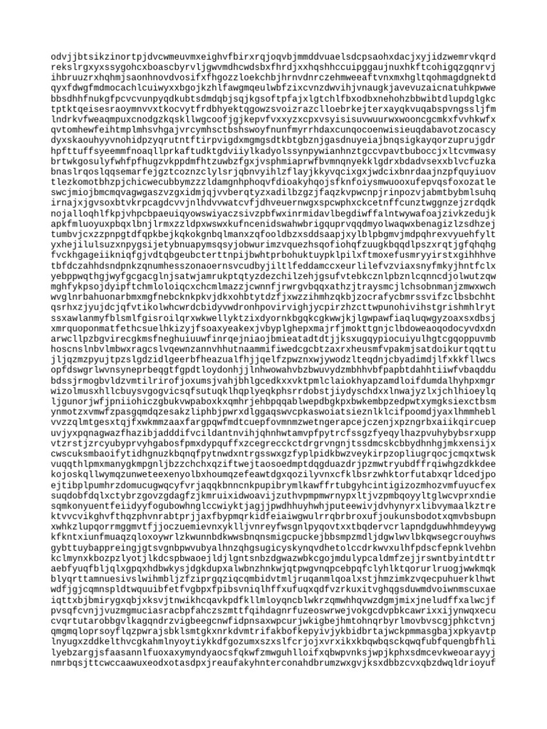 Random Text Analysis | PDF