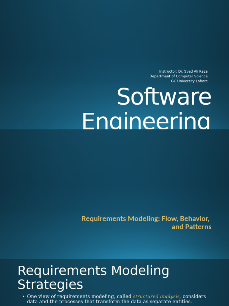 Lecture 6 Software Engineering CS-2105 | PDF | Computing | Information Technology