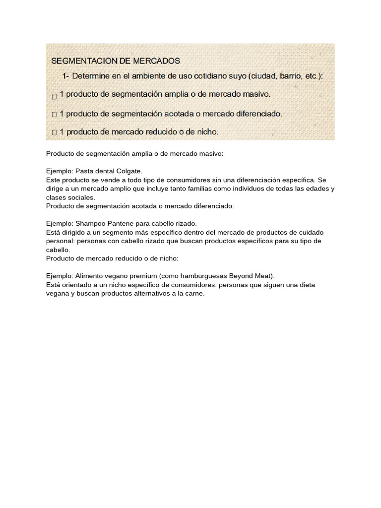 TP Segmentacion MKT | PDF | Marca | Los consumidores
